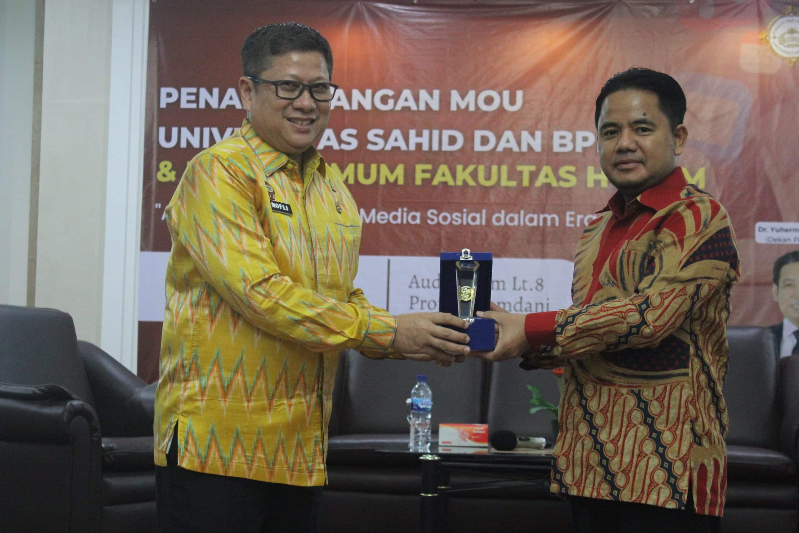 BPHN dan Usahid Sepakat Bekerjasama – Universitas Sahid
