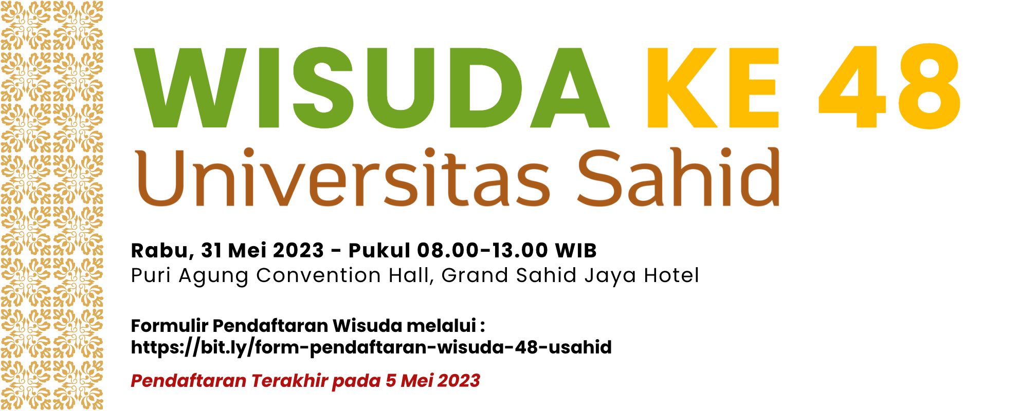 Info Akademik – Universitas Sahid Jakarta